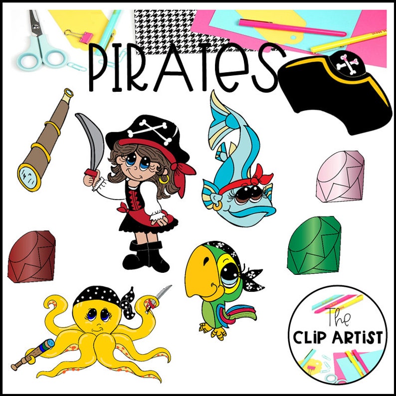 Pirate Clip Art - Etsy