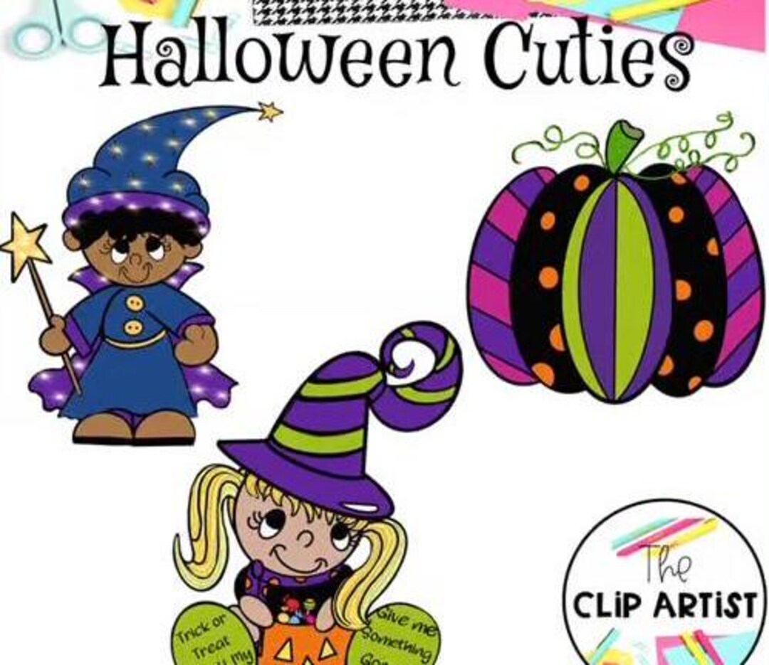Halloween Cuties Clip Art - Etsy