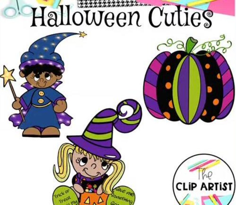 Halloween Cuties Clip Art - Etsy