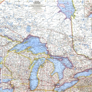 Regions of Canada in the 1960s - Etsy
