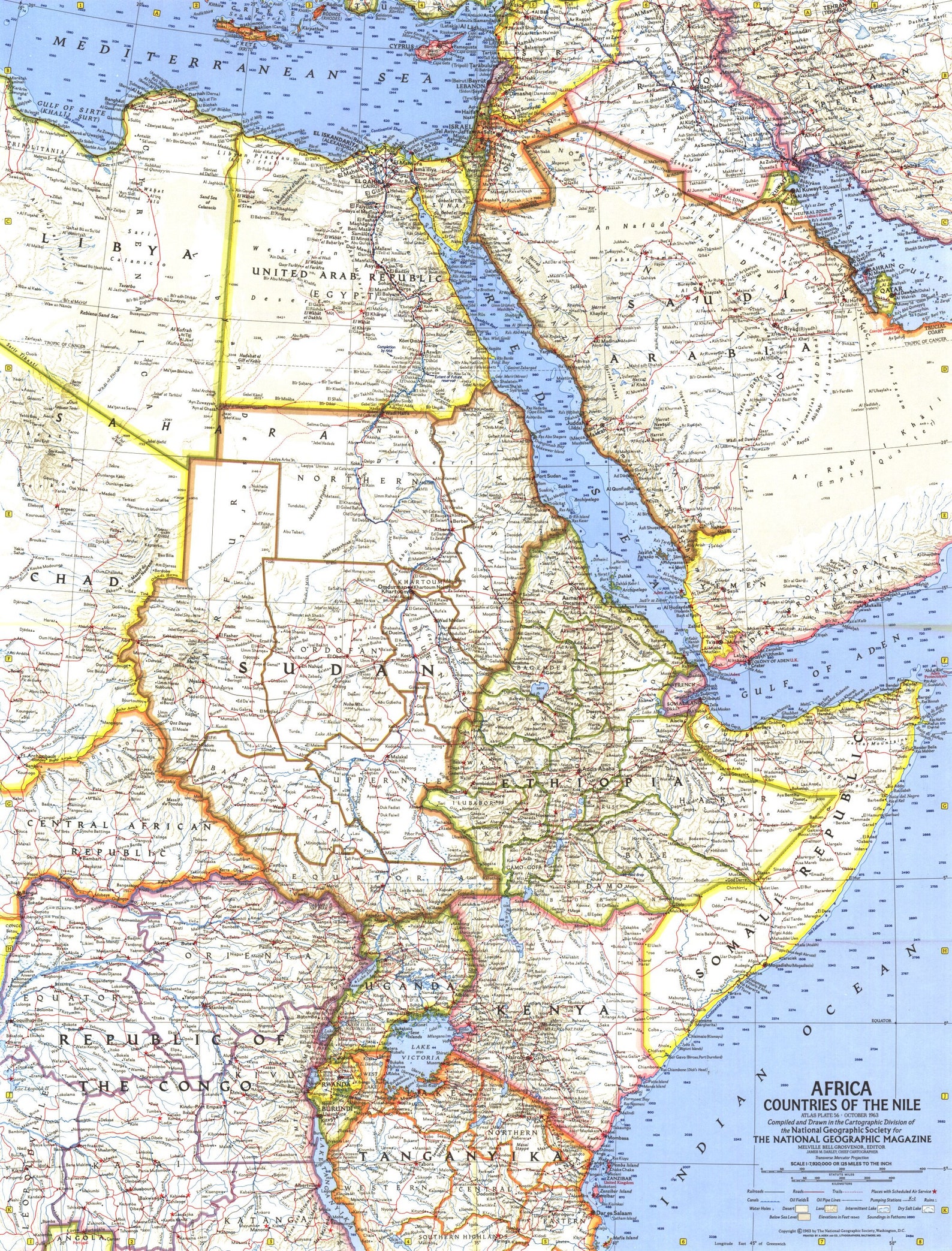 Regions of Africa in the 1960s - Etsy