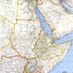 Regions of Africa in the 1960s - Etsy