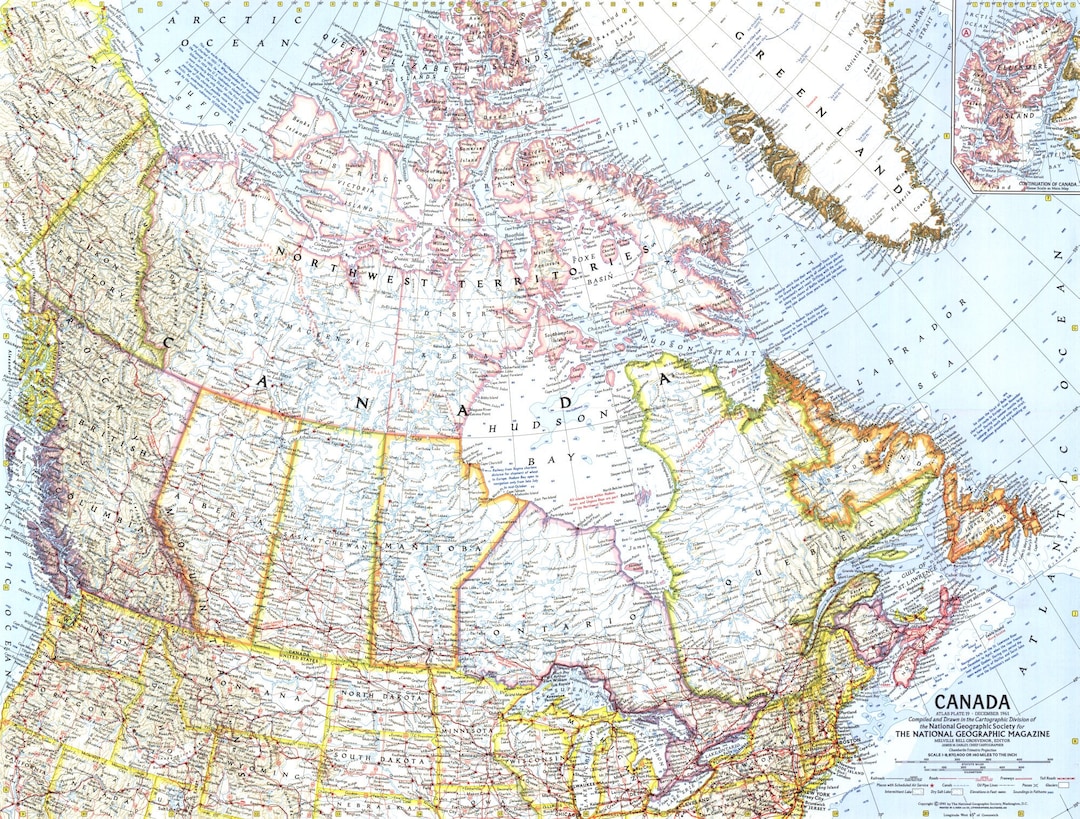 Regions of Canada in the 1960s - Etsy