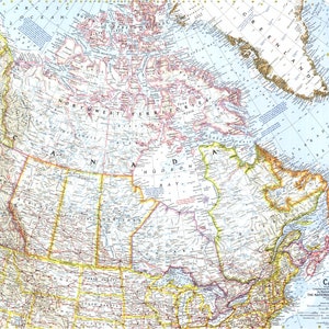 Regions of Canada in the 1960s - Etsy