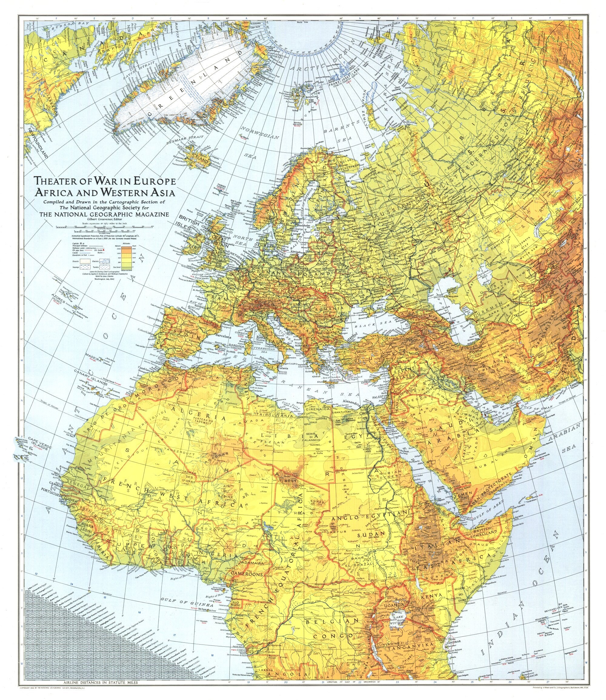Axis Powers Map 1942