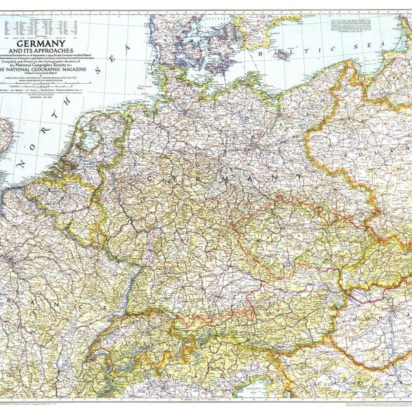 Map of Germany - Etsy