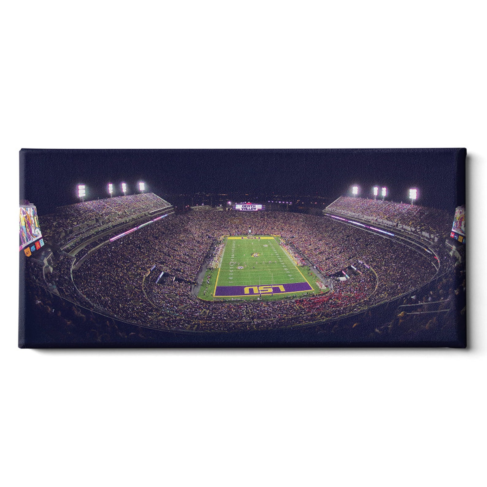 Tiger Stadium Panoramic Canvas | LSU Tigers, Death Valley Wall Art - Etsy
