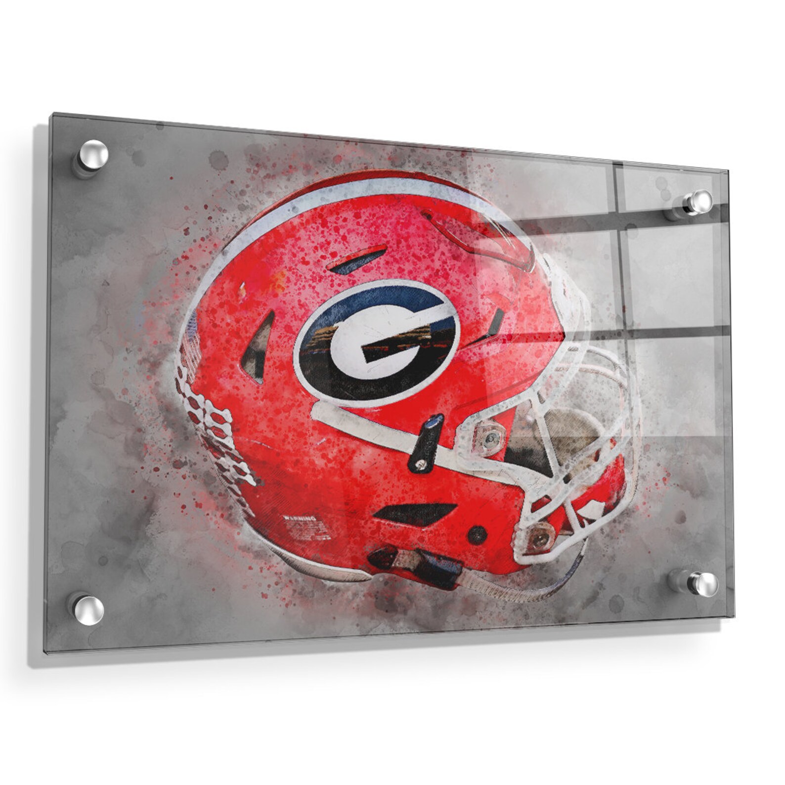 University of Georgia Georgia Bulldogs Georgia Helmet Fine - Etsy