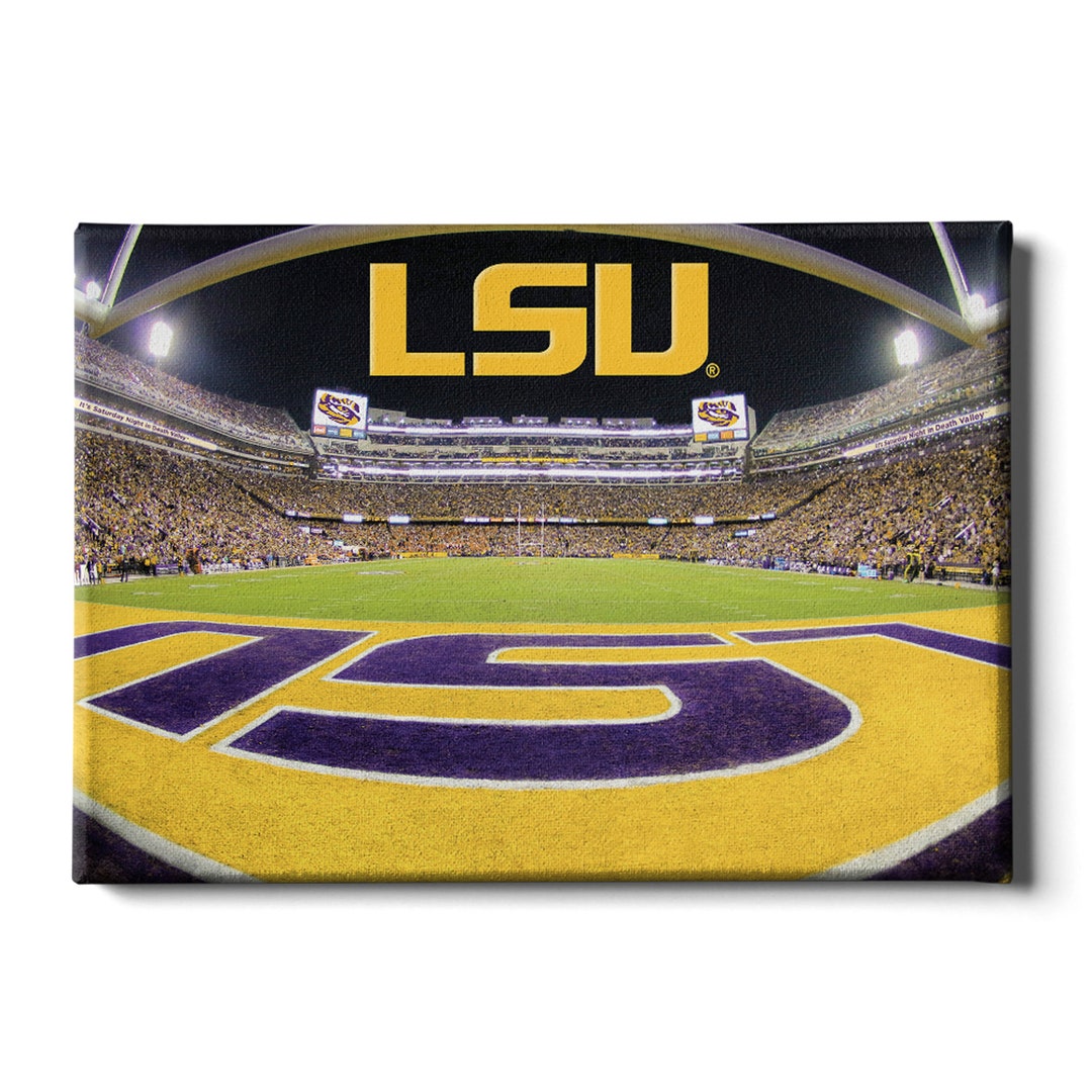 LSU Death Valley Stadium Canvas | Louisiana State University Wall Art ...