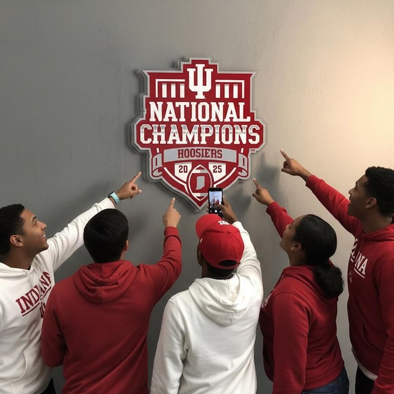 Indiana Hoosiers National Championship Logo Wall Art | National ...