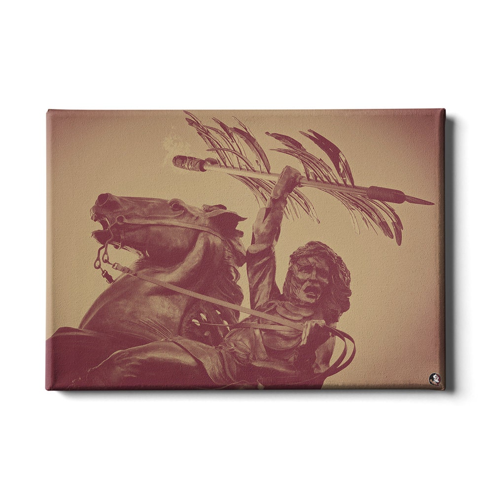 FSU Unconquered Statue Art | Florida State Seminoles Wall Decor - Etsy