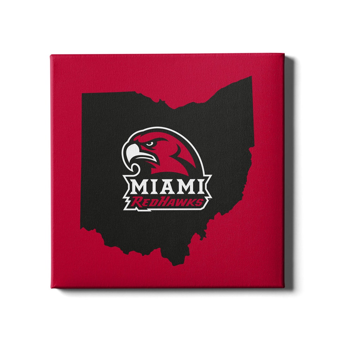 Miami Redhawks Canvas Wall Art | Ohio University Decor - Etsy