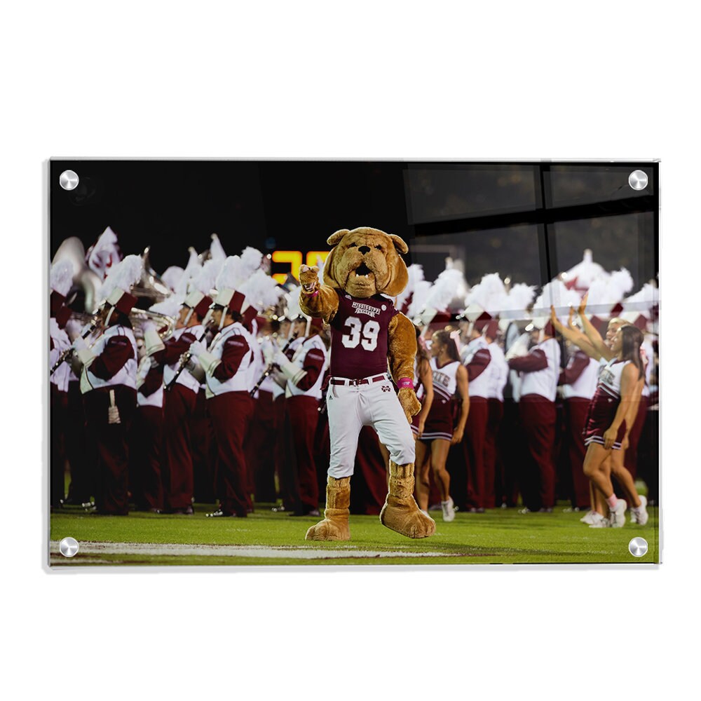 Mississippi State Bully Mascot Wall Art | Davis Wade Stadium Decor - Etsy
