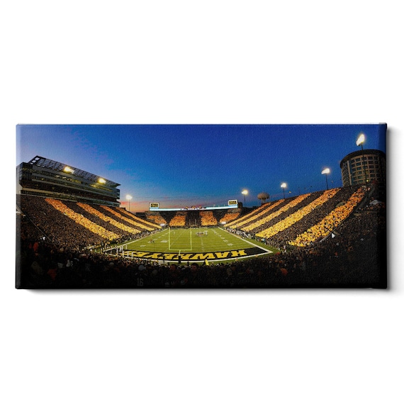 Iowa Hawkeyes Hawkeyes Stripe Out Panoramic Kinnick - Etsy