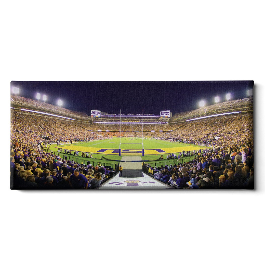 LSU Tigers Death Valley Panoramic Canvas Wall Art - Etsy