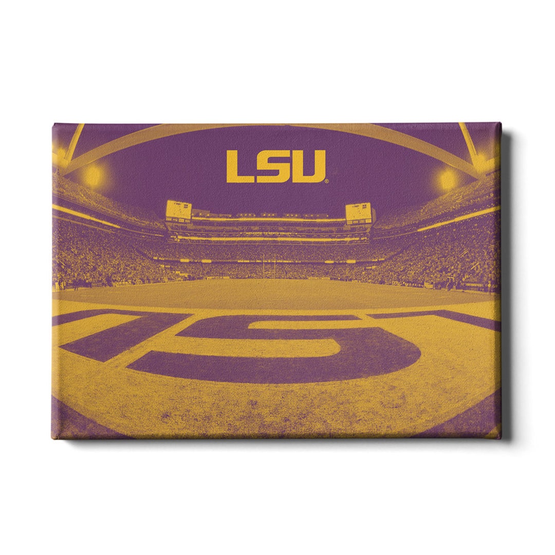 LSU Tigers Tiger Stadium End Zone Duotone Death Valley - Etsy