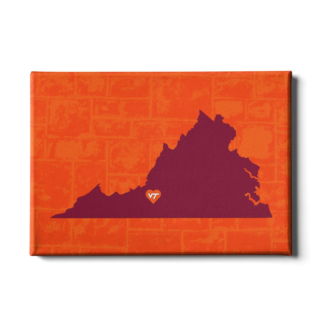 Virginia Tech Hokies Canvas Wall Art | VT Love - Etsy