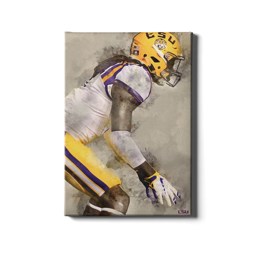 LSU Tigers | LSU Defense Watercolor | Death Valley | Tiger Stadium ...