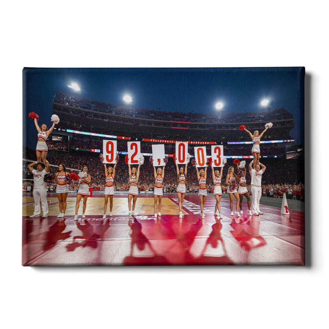 Nebraska Cornhuskers Volleyball | Memorial Stadium Wall Art (canvas ...