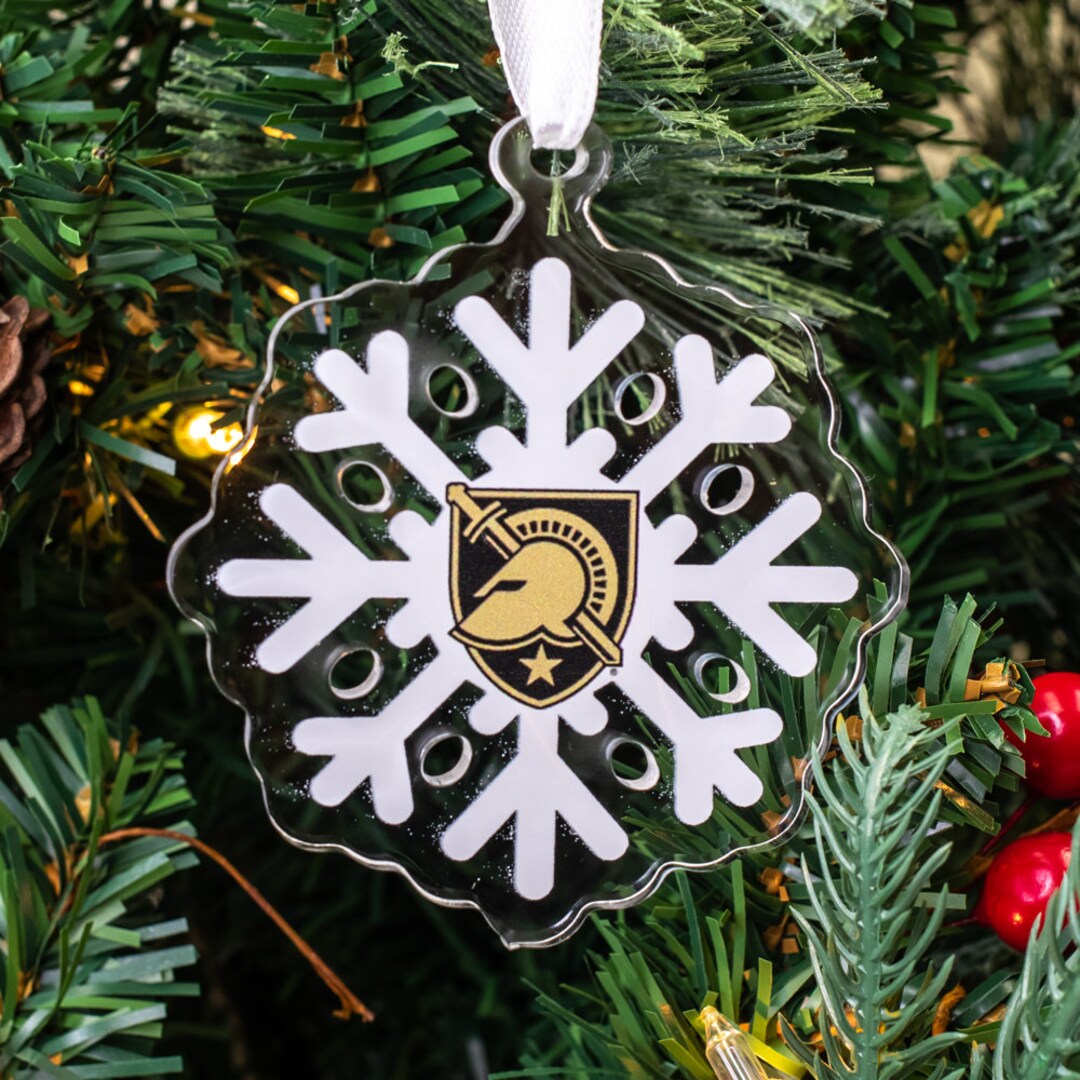 Army West Point | Black Knights | Snowflake Ornament | United States ...