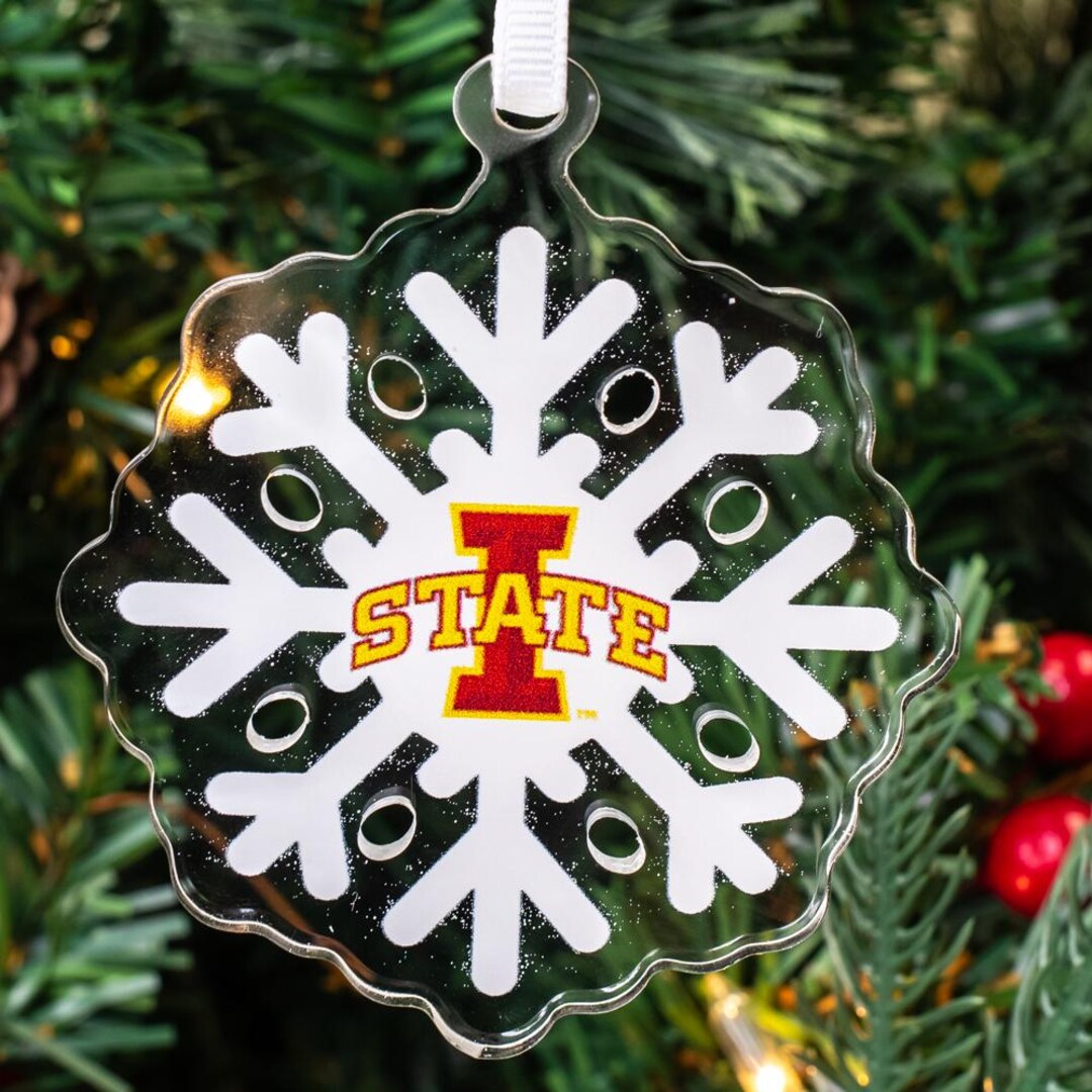 Iowa State University | Iowa State Christmas Ornament | Snowflake ...