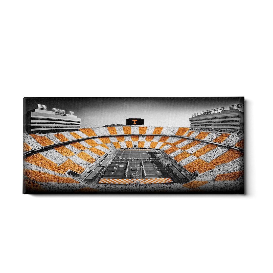 Checkerboard Neyland B&W Panoramic | Tennessee Volunteers | Neyland ...