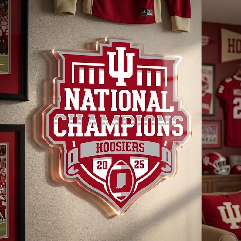 Indiana Hoosiers National Championship Logo Wall Art | National ...