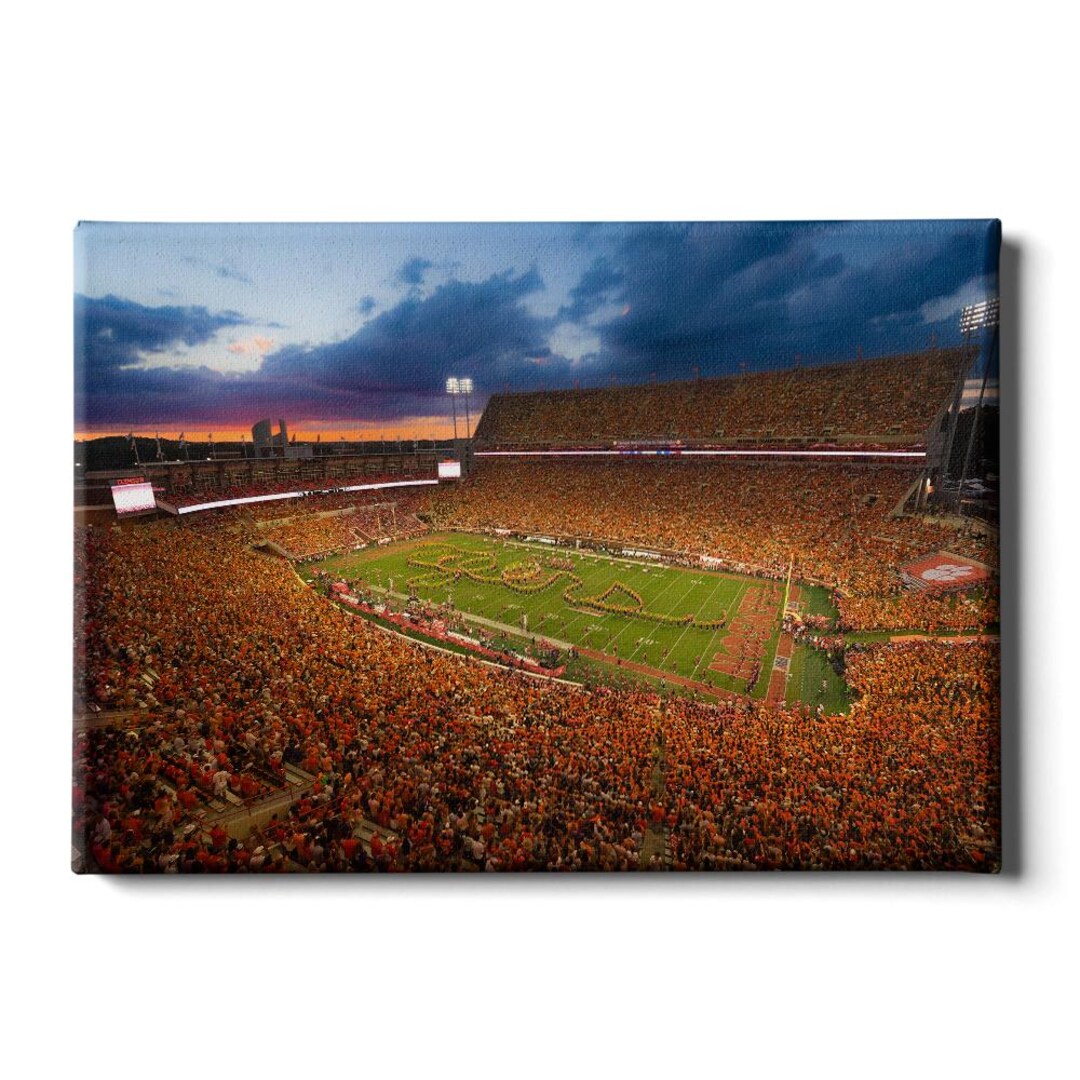 Clemson Tigers | Clemson Football | Memorial Stadium | Canvas Wall Art ...