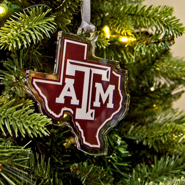 Texas A&m Aggie Christmas Ornament - Etsy