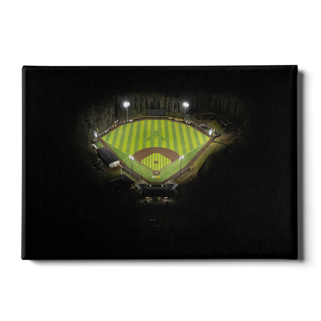 App State Baseball Field Canvas Print | Appalachian State Metal Wall ...