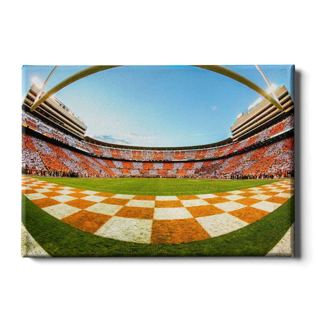 Tennessee Volunteers Checkerboard Neyland Fisheye Neyland Stadium ...