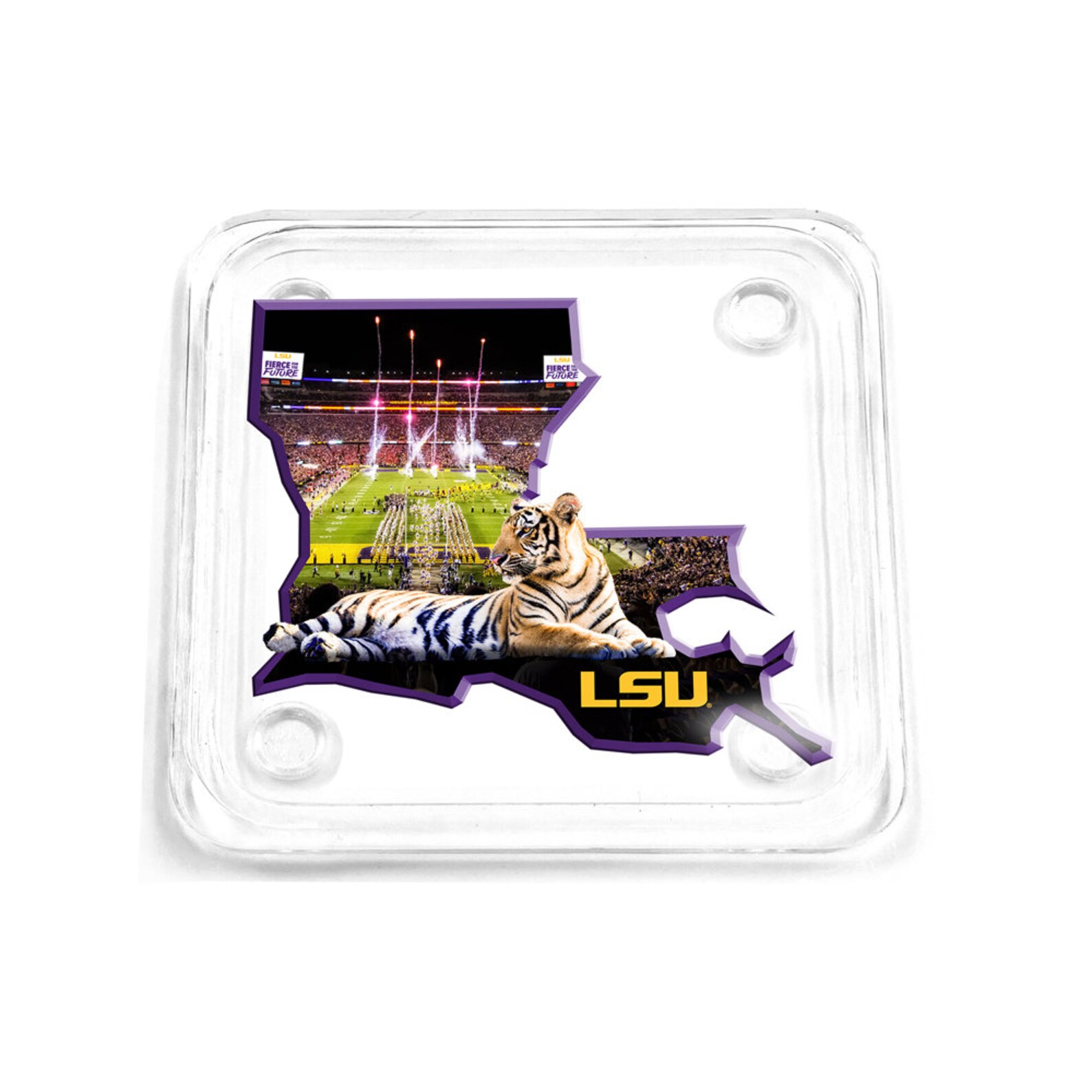 LSU Tigers Mike the Tiger State of Louisiana LSU Tigers Decor Bar ...
