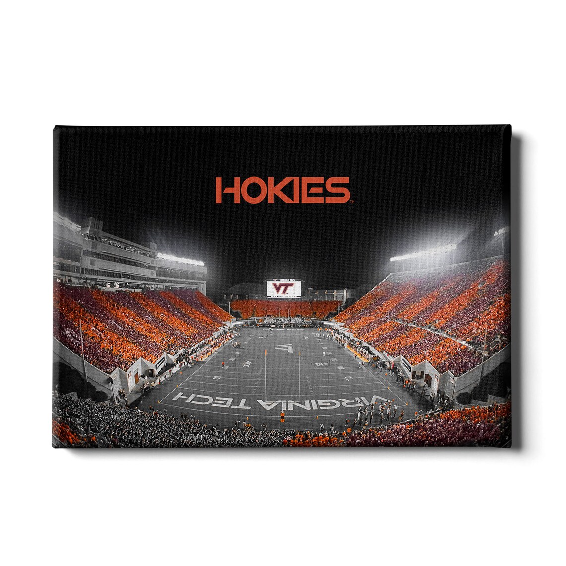 Virginia Tech Hokies Stadium Canvas Wall Art | Collegiate Decor - Etsy
