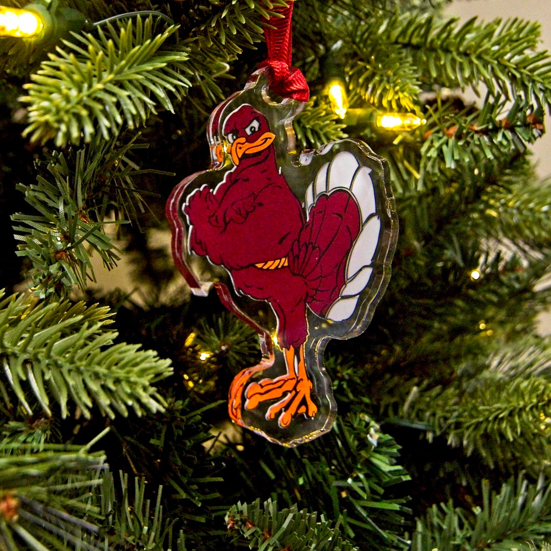 Virginia Tech | Hokie Bird Christmas Ornament | Virginia Tech Hokies ...