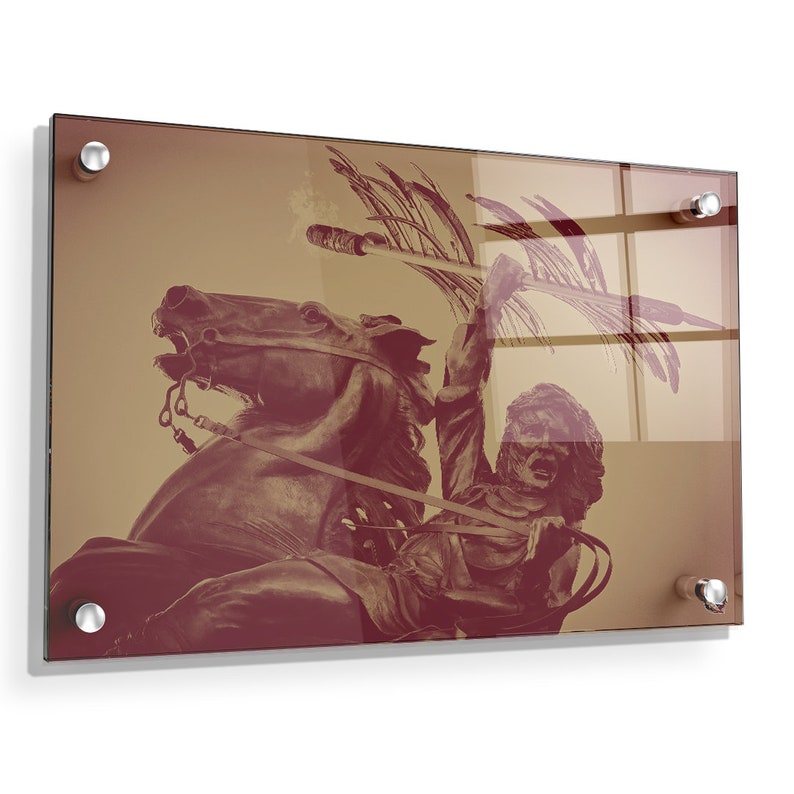 FSU Unconquered Statue Art | Florida State Seminoles Wall Decor - Etsy