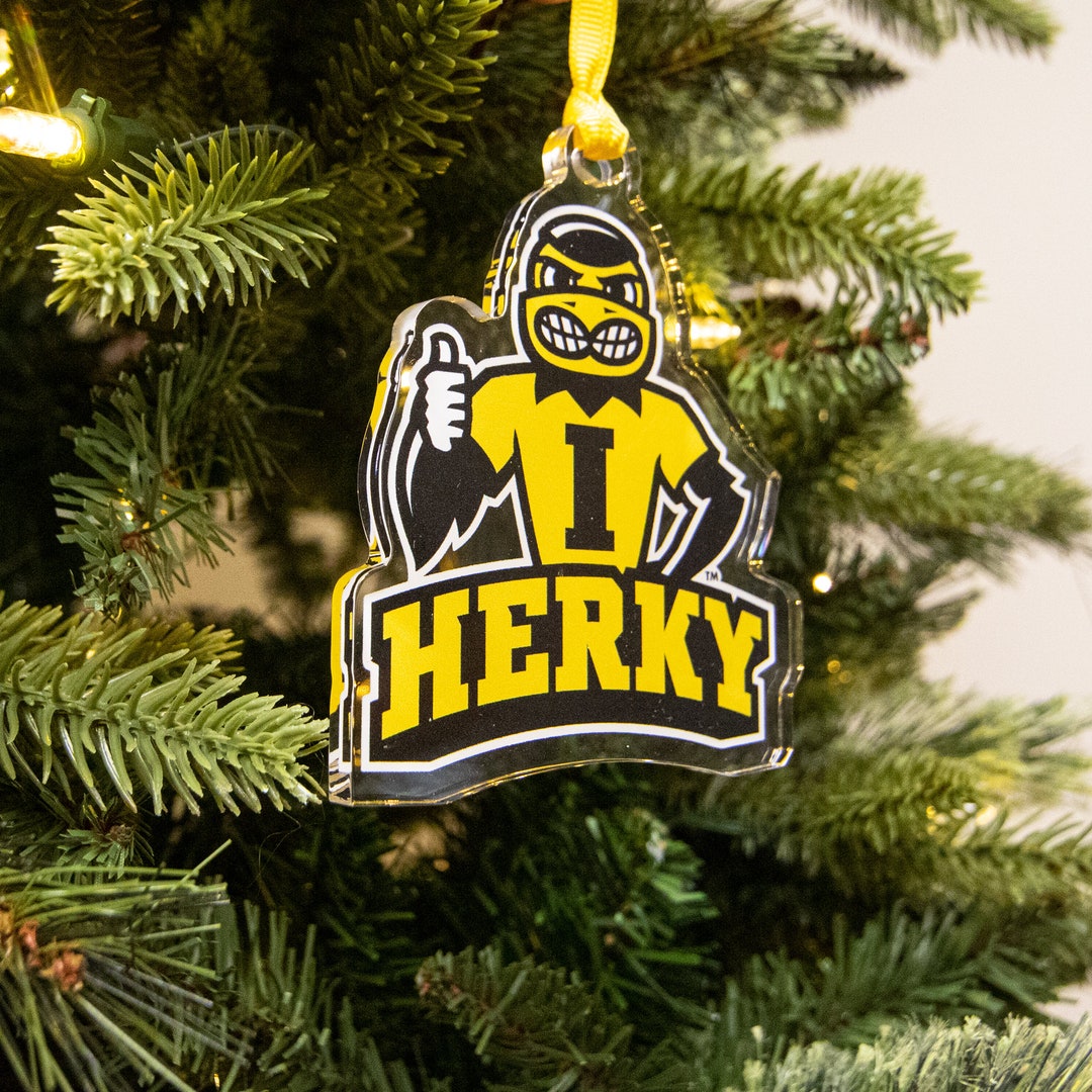 Iowa Hawkeyes Herky Mascot Ornament | University of Iowa Bag Tag - Etsy