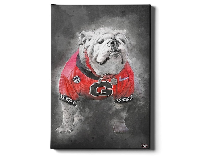 Georgia Bulldogs Uga X Uga Mascot the Dawg Painting Georgia Mascot ...