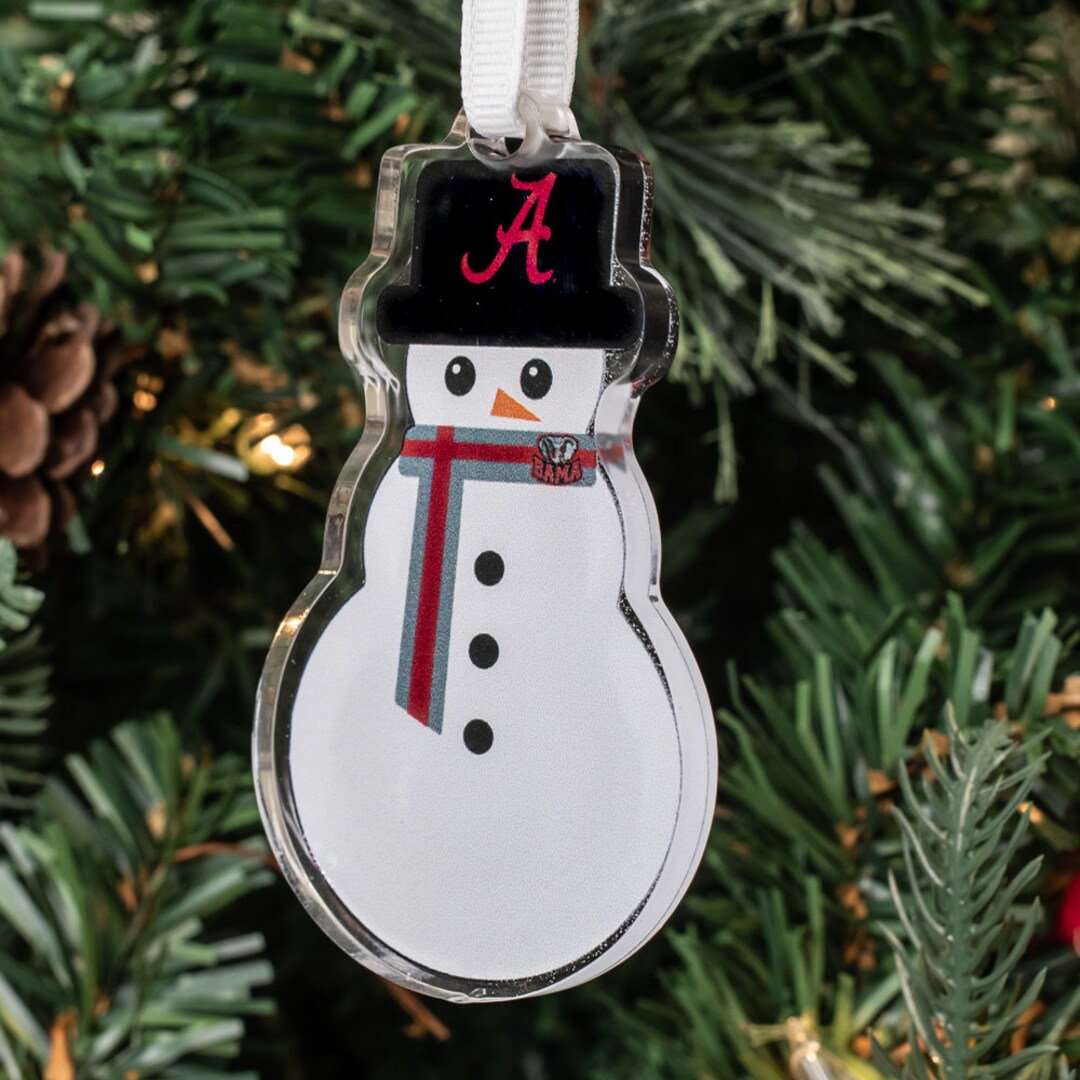 University of Alabama | Alabama Snowman | Alabama Ornament | Christmas ...