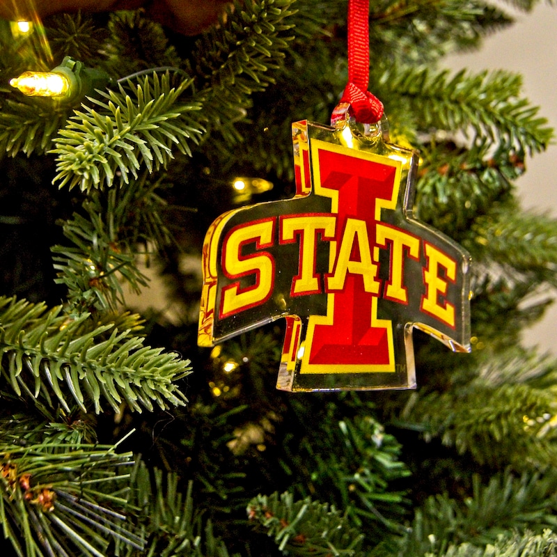 Iowa State Ornament Christmas - Etsy