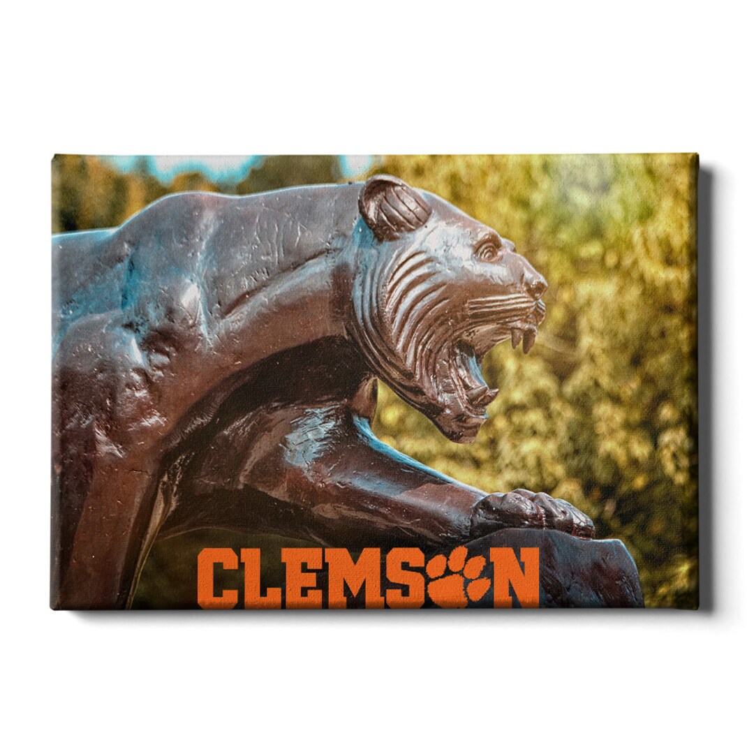 Clemson Tigers | Tiger Roars | Clemson University | Canvas Wall Art ...
