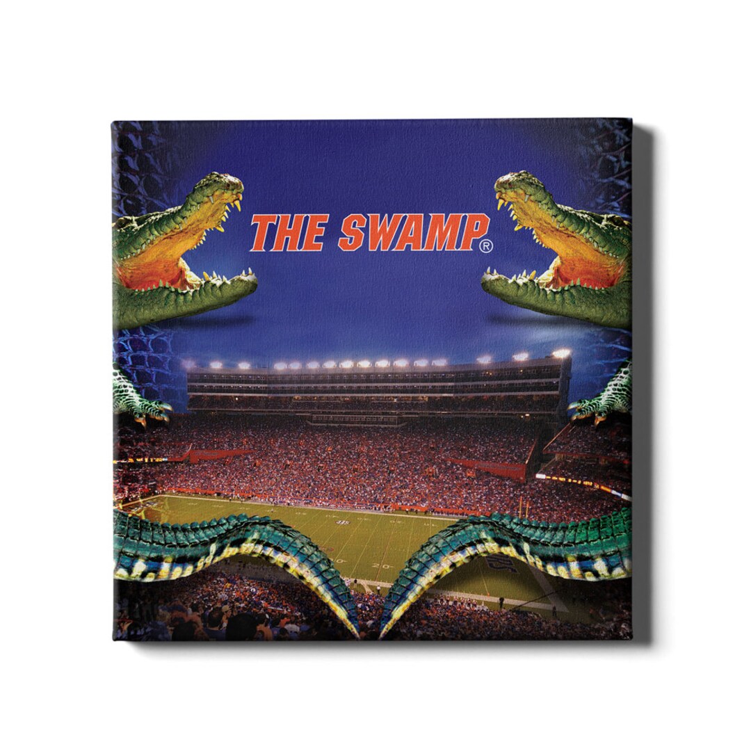 Florida Gators Canvas Wall Art | Ben Hill Griffin Stadium, the Swamp - Etsy