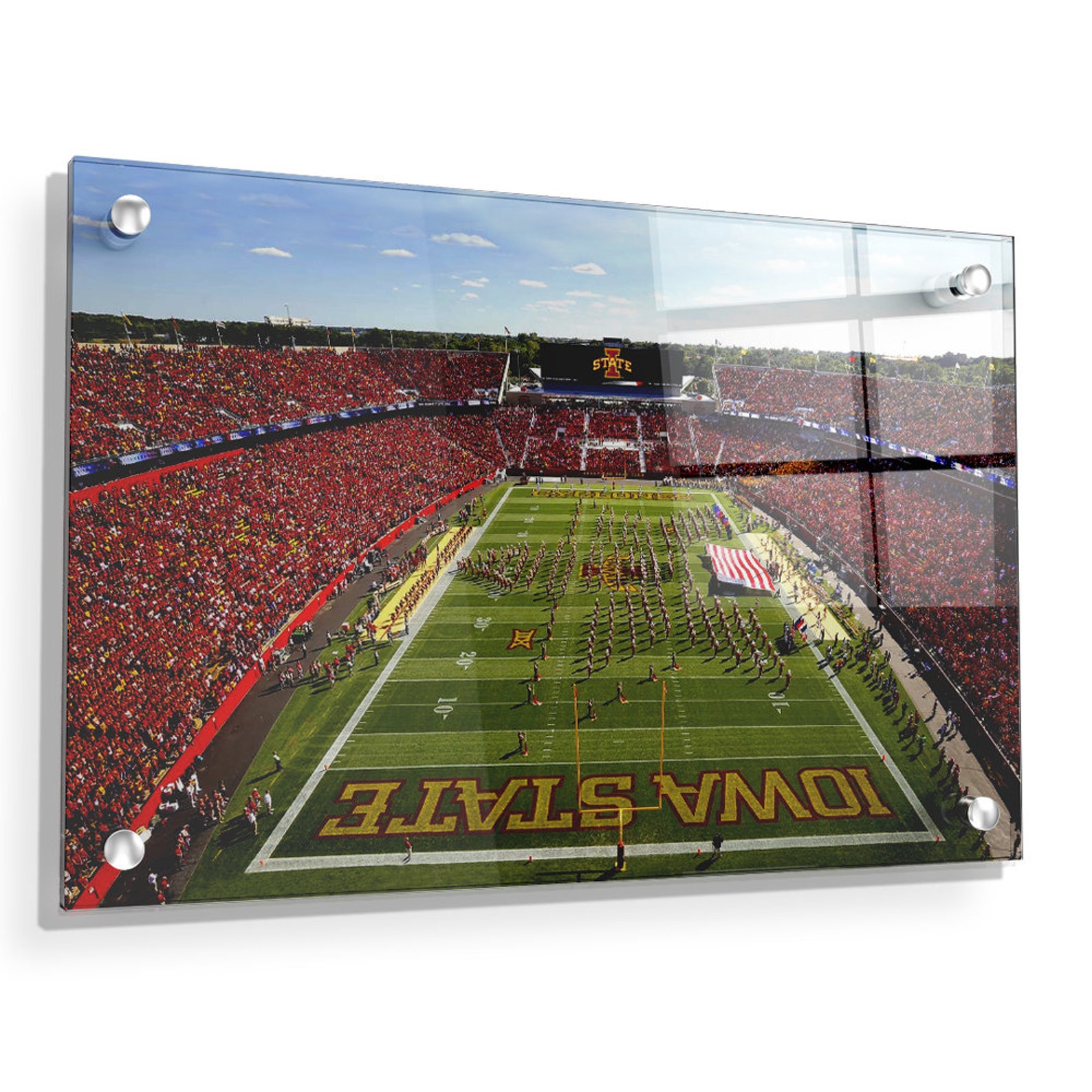 Iowa State Cyclones Jack Trice Stadium Endzone Canvas Wall | Etsy