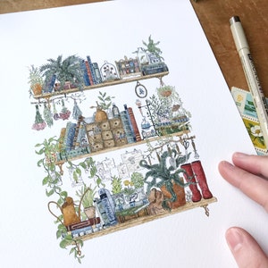 The Botanist's Shelves Giclée Print - 8x10" - Etsy