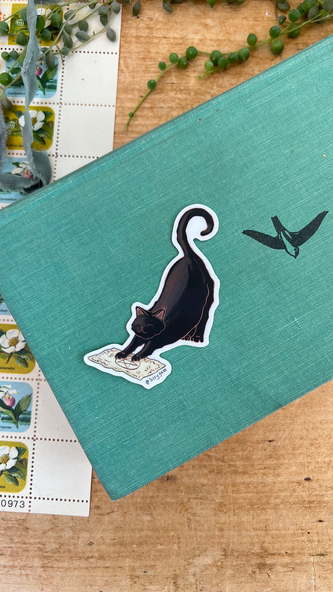 Troublemaker the Black Cat Sticker - Etsy