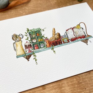 The Mini Baker's Shelf Giclée Print - Etsy
