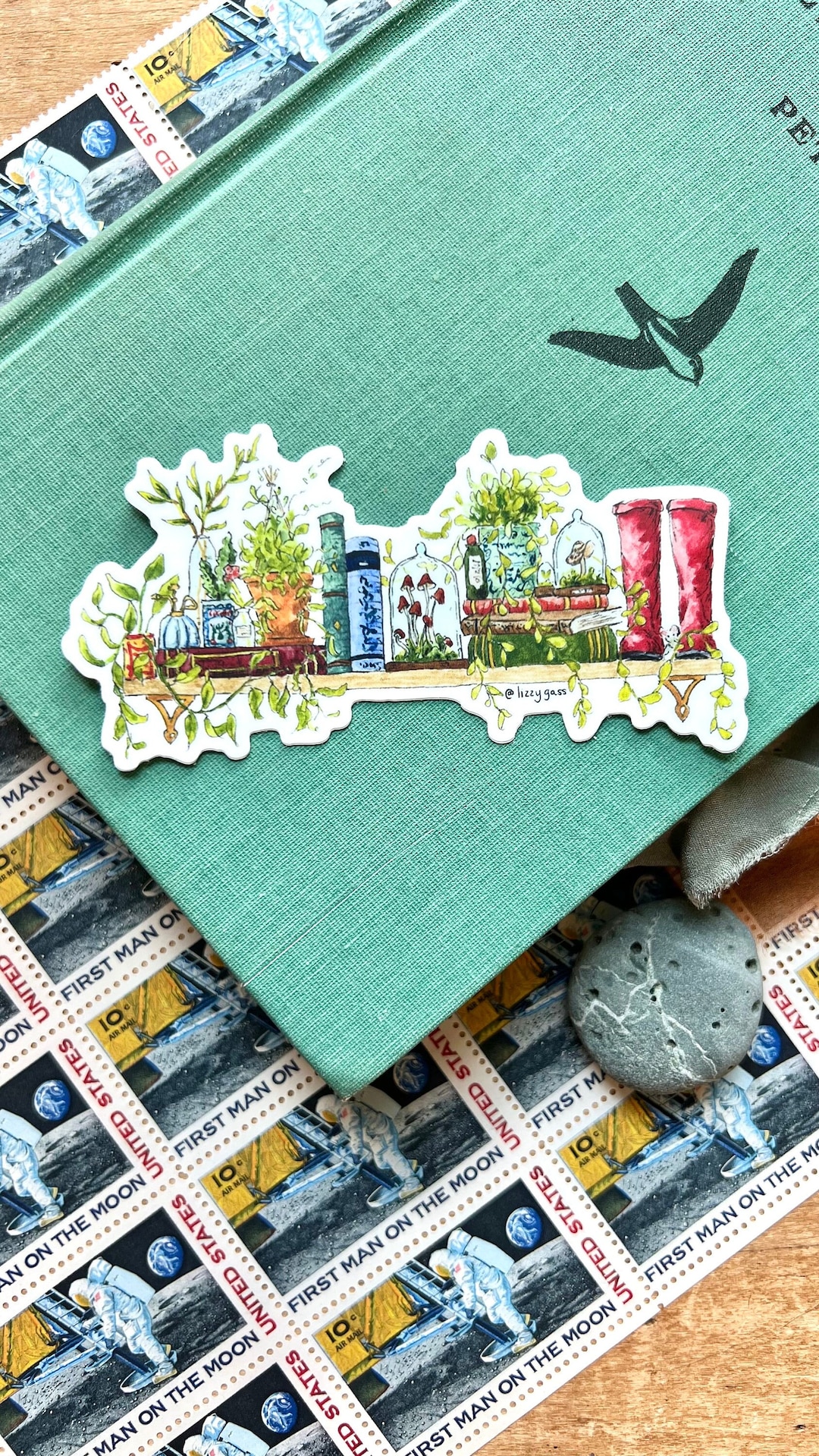 The Mini Botanist's Shelf Sticker - Etsy