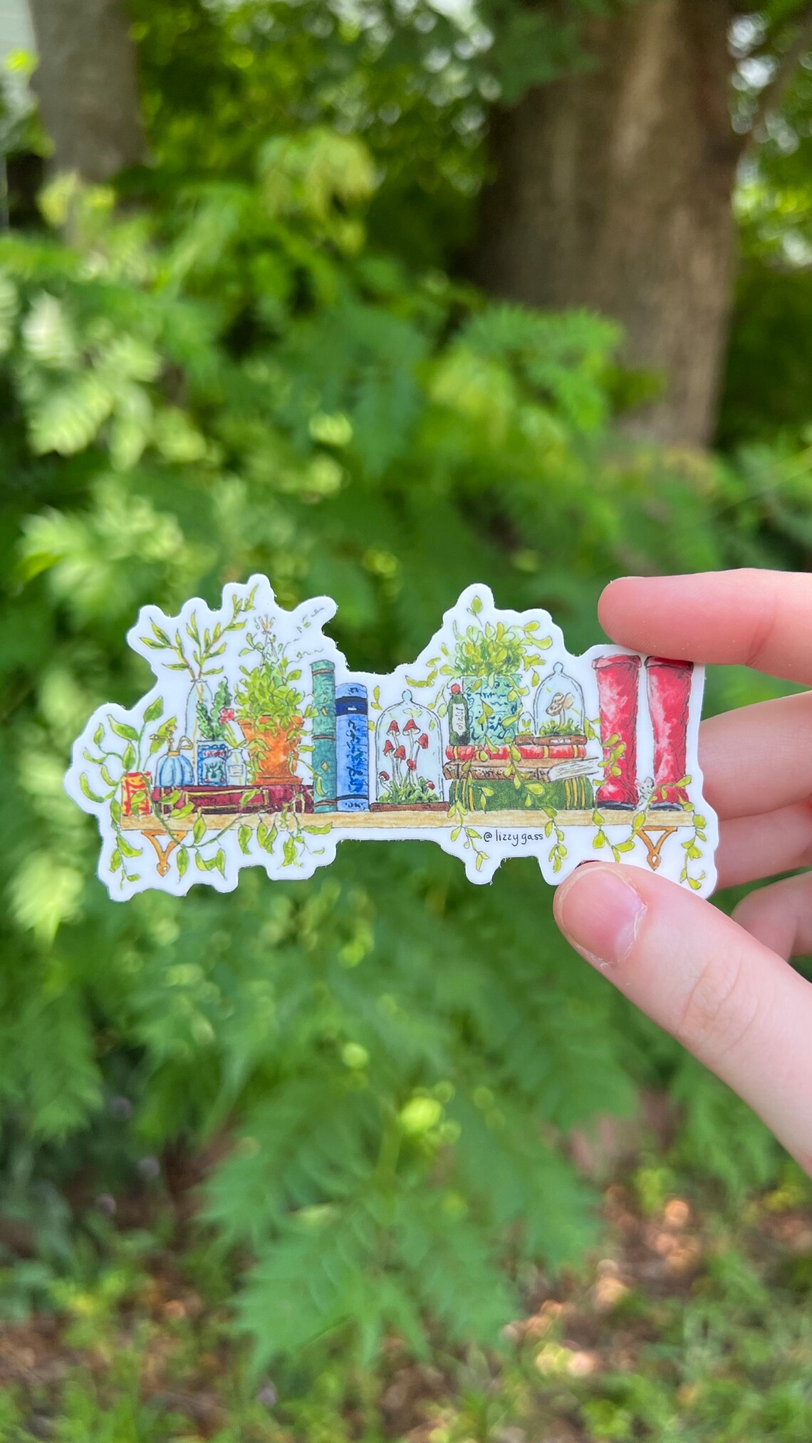 The Mini Botanist's Shelf Sticker - Etsy