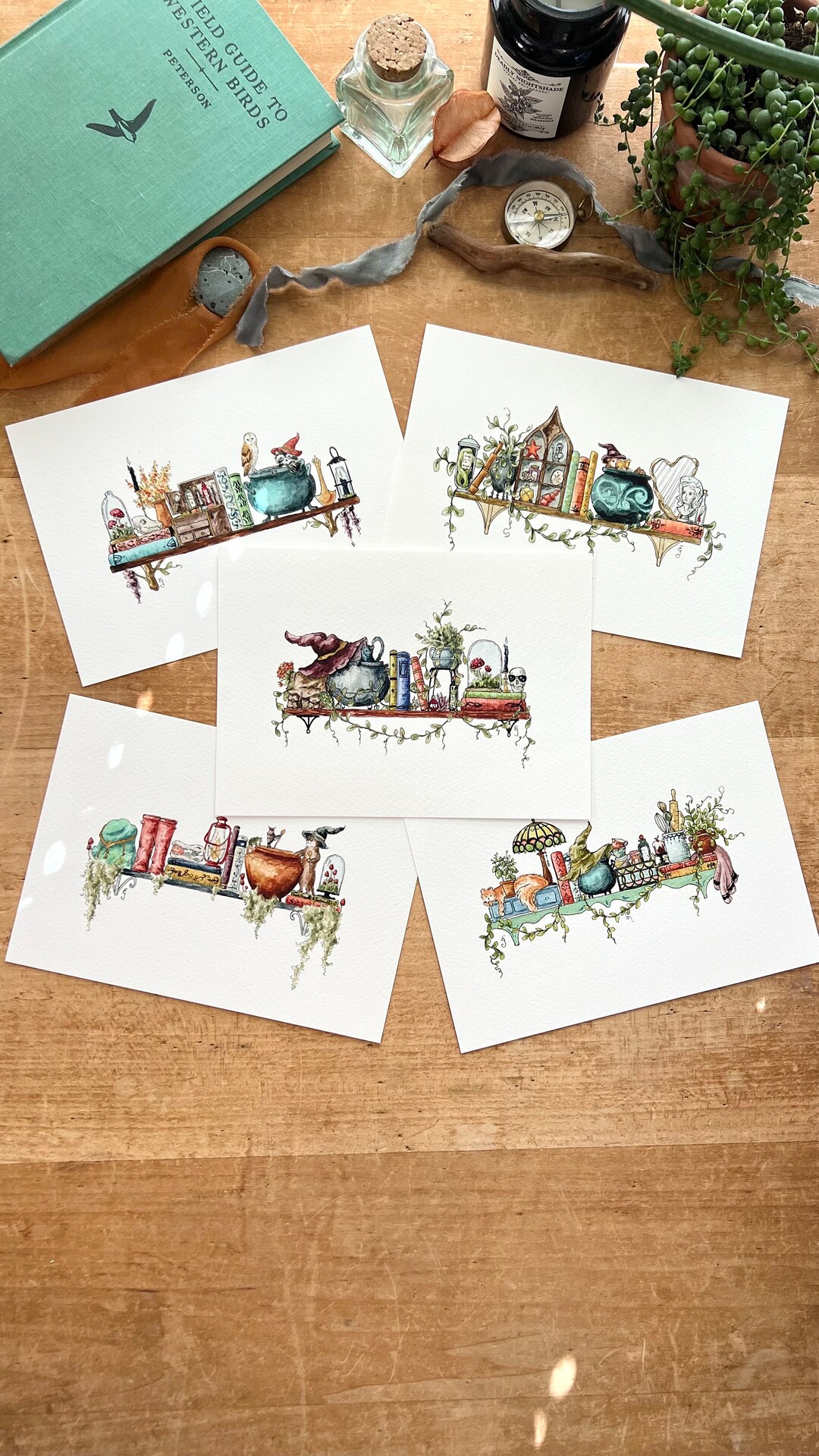 The Mini Witches Shelves Giclée Print Bundle - Etsy