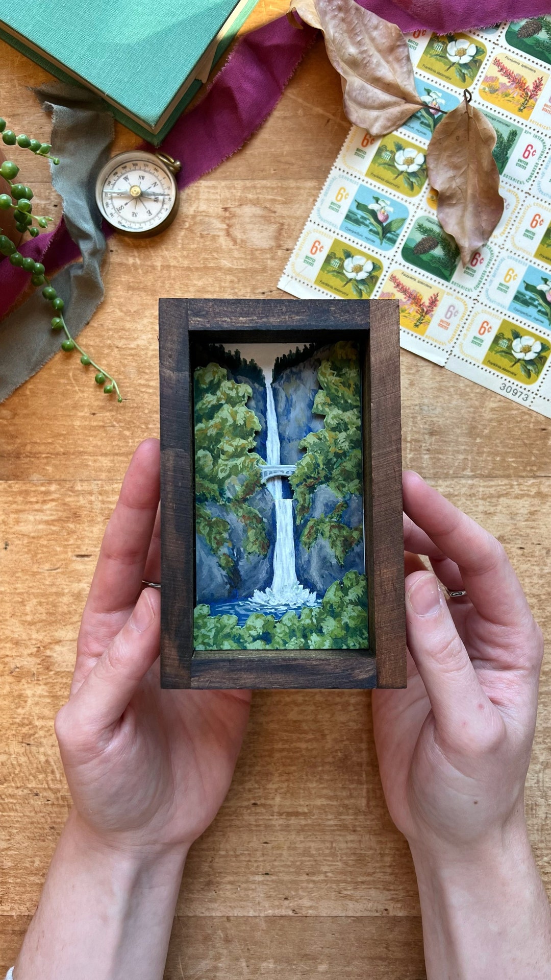 Multnomah Falls Diorama Print - Etsy