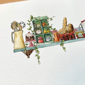 The Mini Baker's Shelf Giclée Print - Etsy